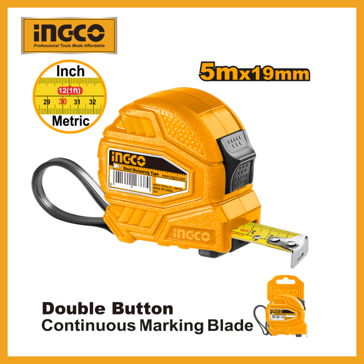 Ingco Steel Measuring Tape 5M HSMT26519 | Daraz.com.bd