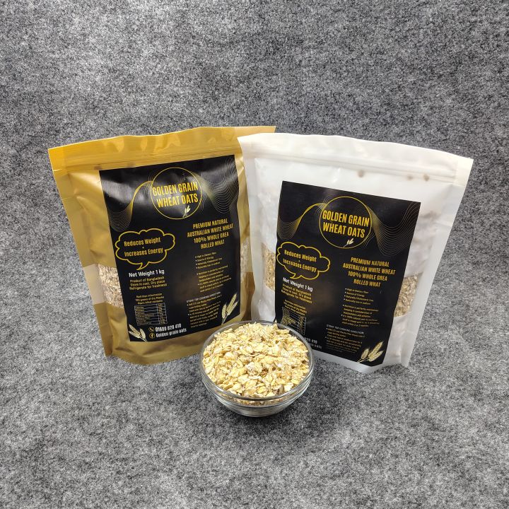 whole grain Australian rolled wheat oats-1kg | Daraz.com.bd