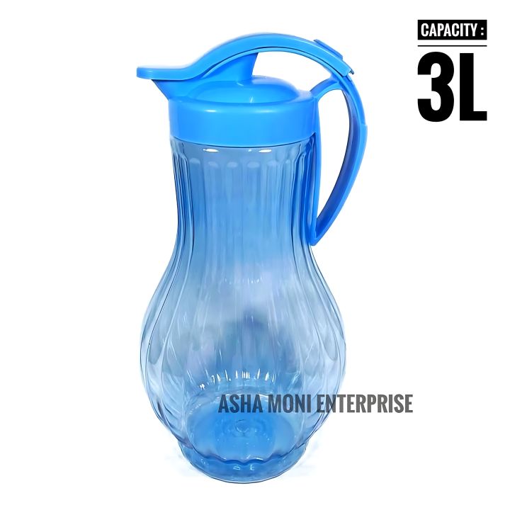 Food Grade Plastic Water Jug - 3L Multicolor | Daraz.com.bd