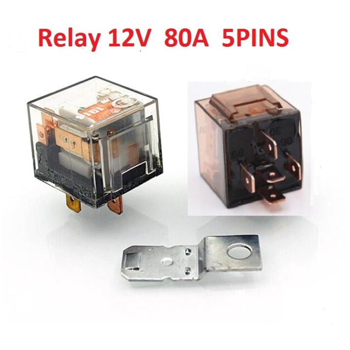 12V 80A 5 Pins High Quality Horn Relay For Motorcycle. Lighting wiring ...