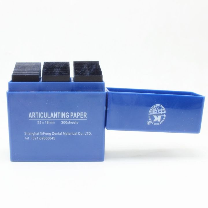 300 Sheet/Box Dental Articulating Paper Strips Red/Blue Dental Lab ...