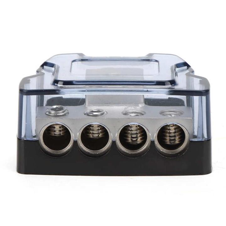 Elerose Power Distribution Block 4 Way Zinc Alloy Trailer Plug 1/0 ...