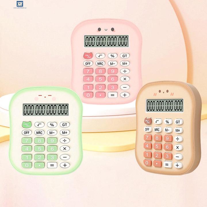 Childrenworld Cute Calculator 12-digit Large Lcd Portable Calculator ...