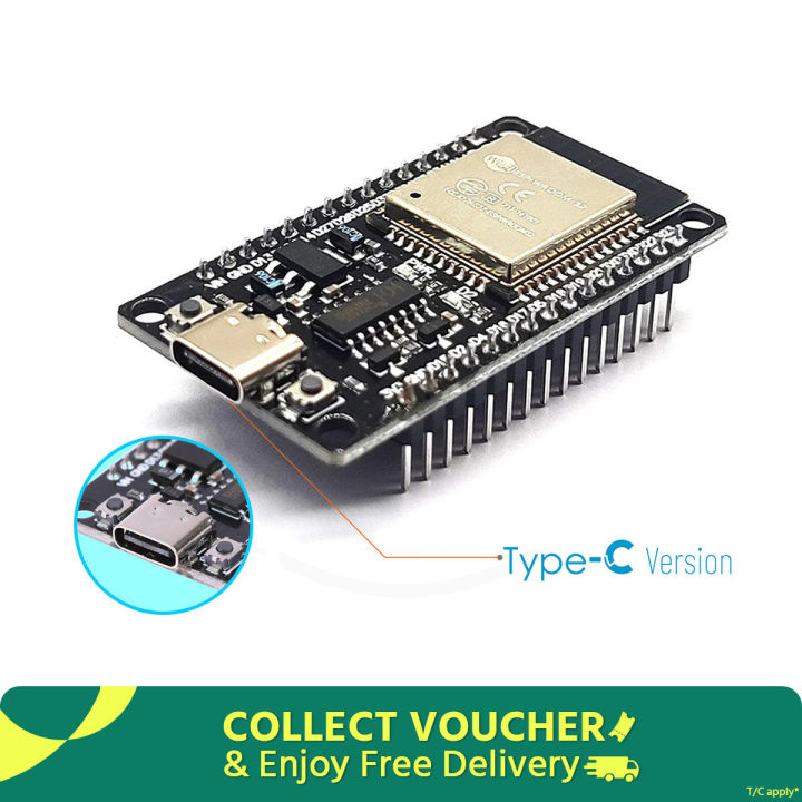 NodeMcu ESP32 ESP32S Wroom Type C 32 Bit Dual Core CH340, 240 MHz ...