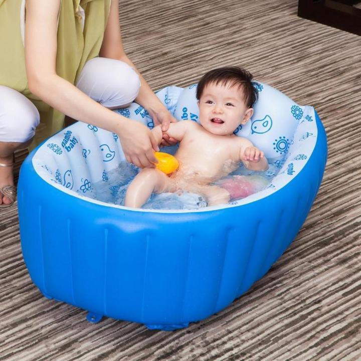 Inflatable Baby Swimming Pool With Pumper for Kids - Multi Color ...