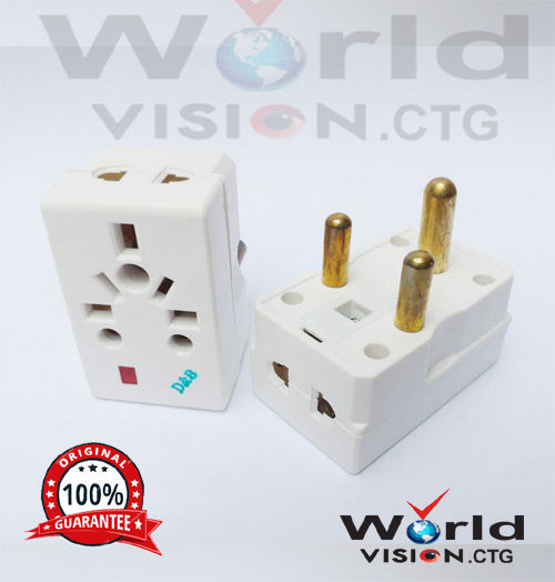 Fused 3 Pin Round Heavy Duty Professional Multi Plug (15Amp) | Daraz.com.bd