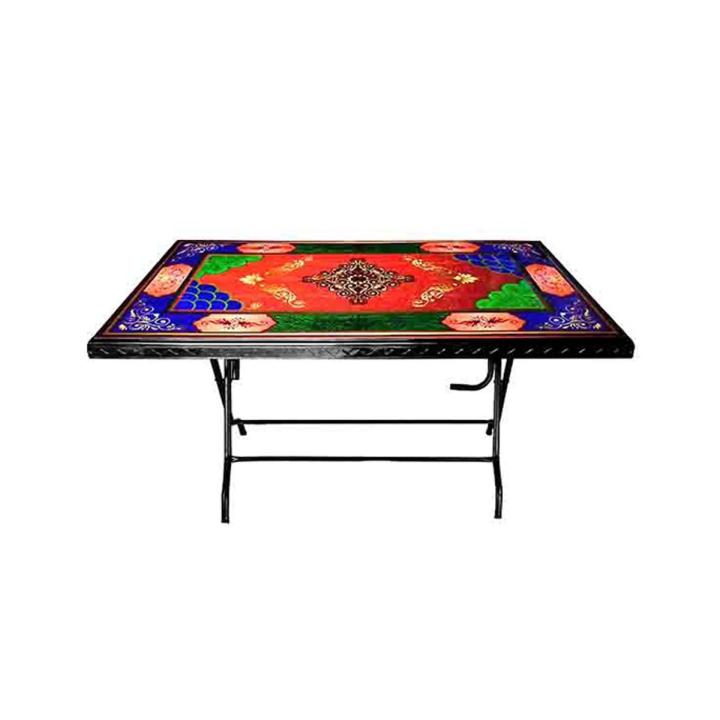 RFL Deco Table 6 Seat S/L Print Rex Black 923341 | Daraz.com.bd