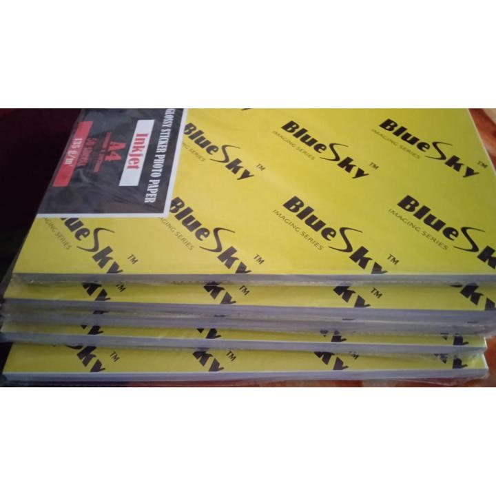 Photo Sticker Paper/Sticker Paper A4 Size Self Adhesive Label Pack ...