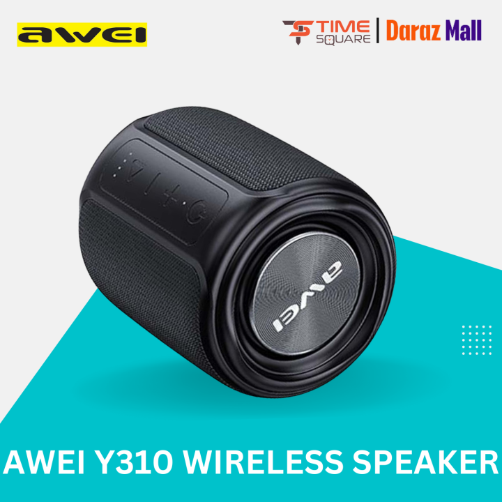 AWEI Y310 Mini Portable Outdoor TWS Wireless Speaker IPX 6 Waterproof 5 Watts | Daraz.com.bd