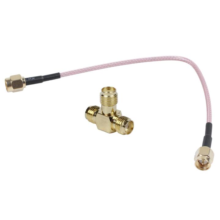 【3C VictoryEagle】1 pcs SMA Female to Two SMA Triple T RF Adapter ...