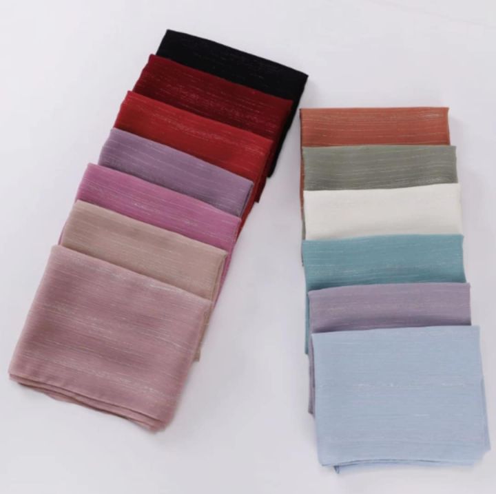 Premium Chiffon Garget Hijab For Woman Orna, Scarf 1 pcs Pack - jori ...