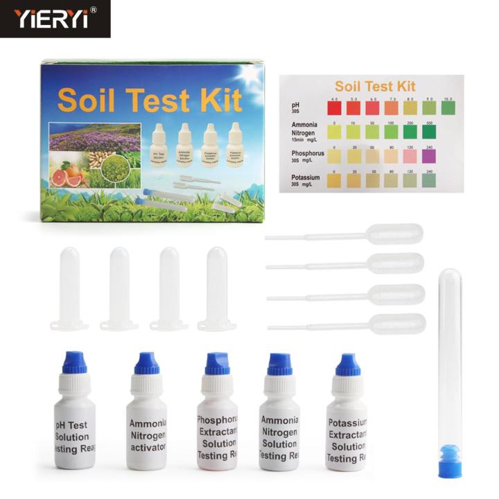 YIERYI Soil Test Kit, Soil PH Test Solution, Phosphorus Testing Reagent ...