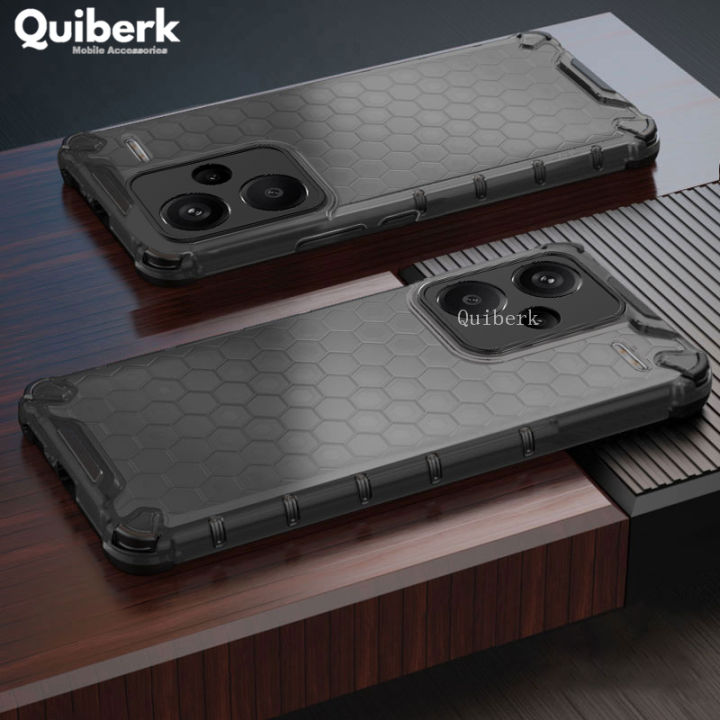 Quiberk for Xiaomi Redmi Note 13 Pro+ 5G Plus Honeycomb Patterned Case ...