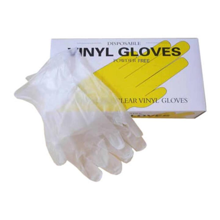 Vinyl Hand Gloves One Time Gloves Powder Free - Best Quality 100 Pcs ...