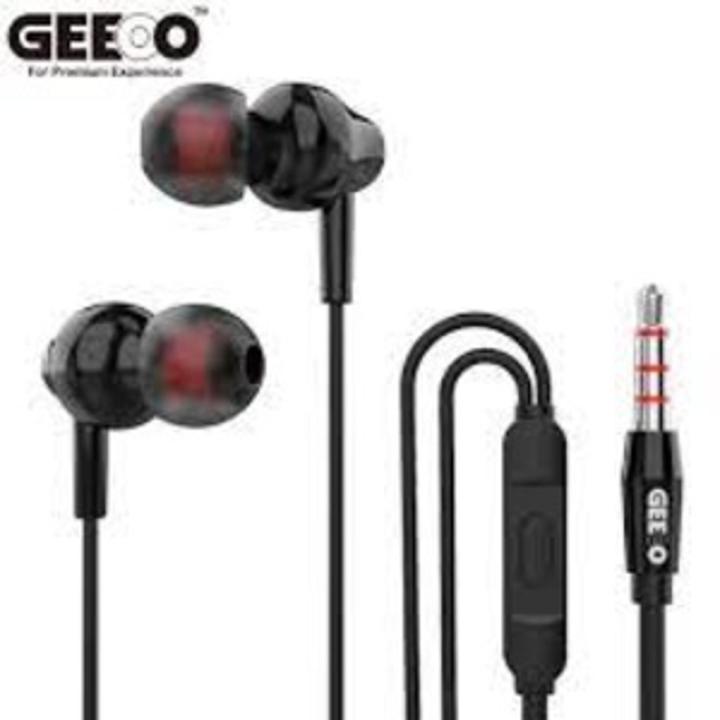 Geeoo X10 Powerful Sound Extra Bass 3.5mm In-Ear Wired Earphone ...