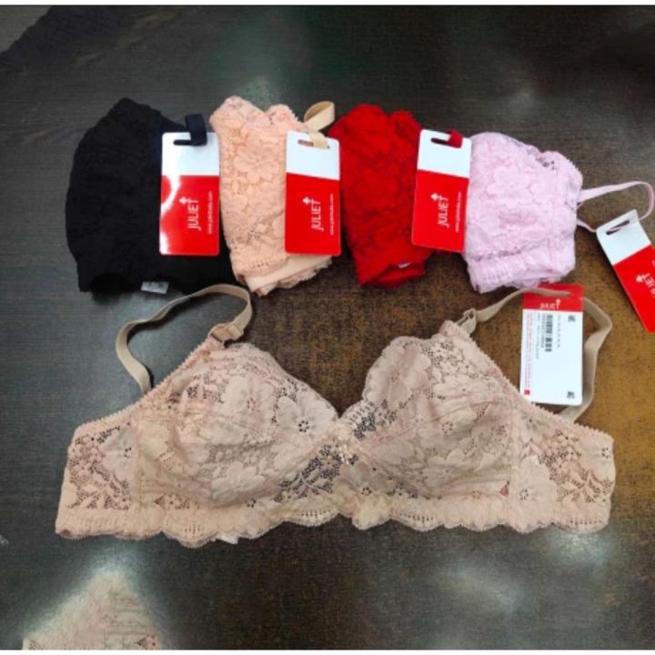 (3 pieces) juliyet rose net bra comfortable bra stylish bra comfortable ...