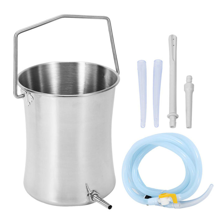 2L Health Stainless Steel Enema Bucket Suitable for Colon Cleansing ...