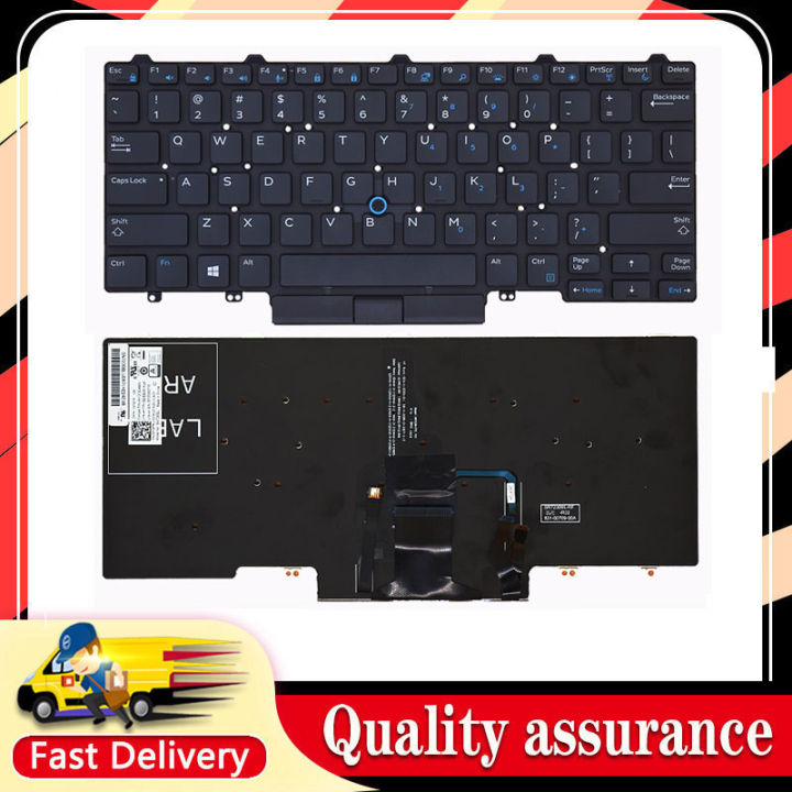 New Laptop Keyboard replacement For Dell Latitude E7450 E5450 E7470 ...