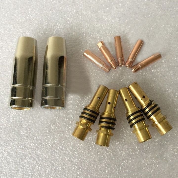 【VisioN Shop】11pcs/set MIG Welding Welder Torch Nozzles Contact Tip 0.035 Gas Diffuser Set Tool ...