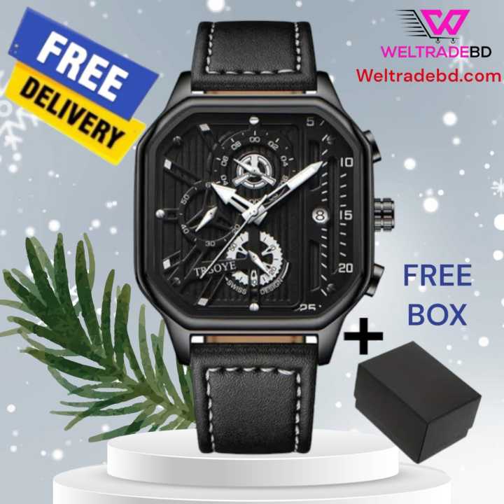 TRSOYE New Luxury Fashion Leather belt Wrist-Dokhina Fashion-BD Watch ...