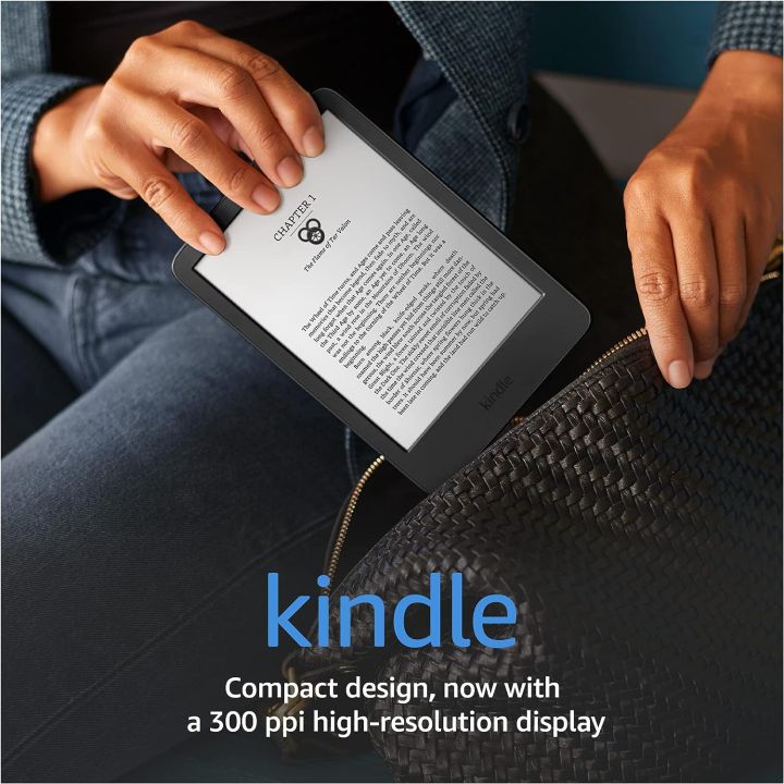 Kindle (2022 release) - 11th gen Kindle Basic - 6” 300 ppi high-resolution display (Amazon ...
