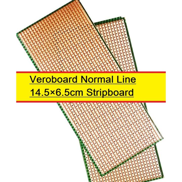 LINE TYPE VERO BOARD Veroboard Normal Line 14.5×6.5cm Stripboard PCB ...