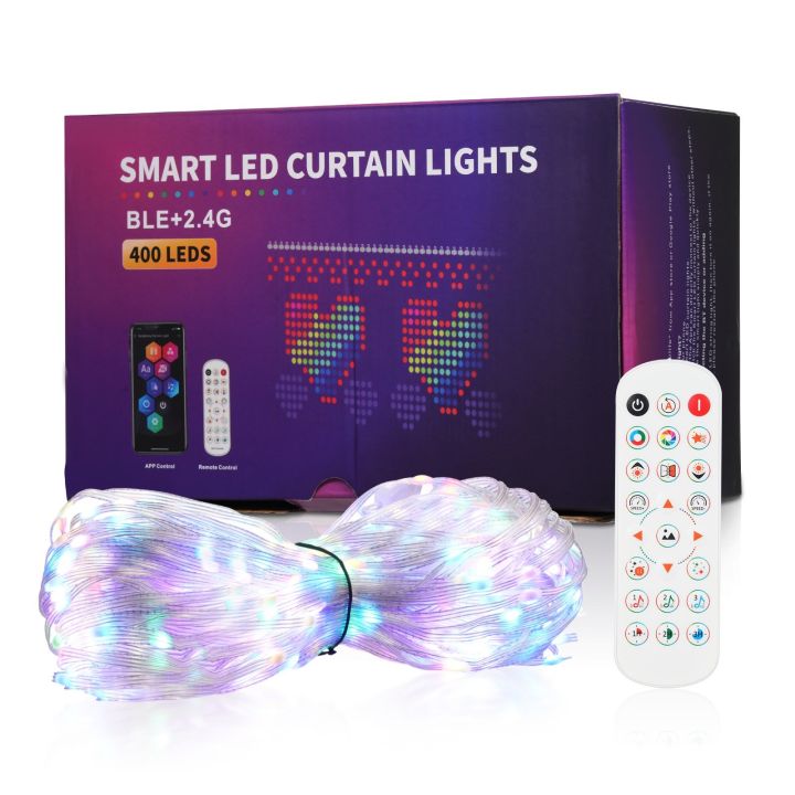 2M X 2M BT DIY Programming Smart Home APP Curtain Lights | Daraz.com.bd