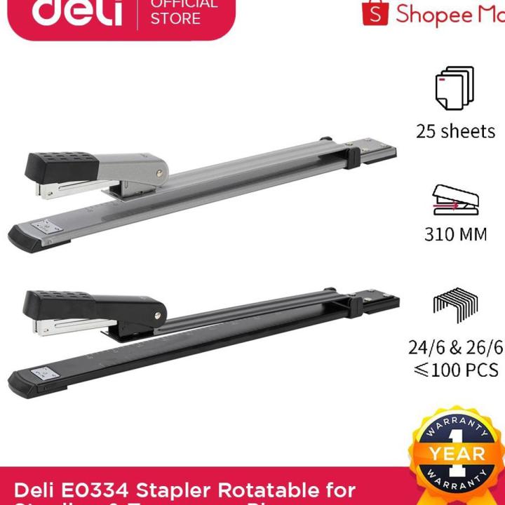 Deli 0334 Long Range Stapler - 25 Shets Capacity | Daraz.com.bd