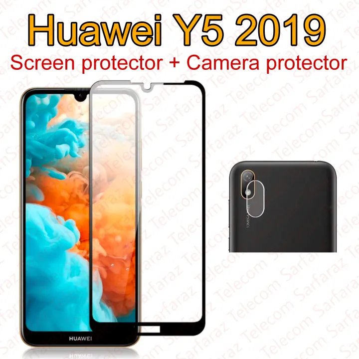 Huawei Y5 2019 Screen Protector 2in1 Combo 1 Screen protector 1 Camera ...