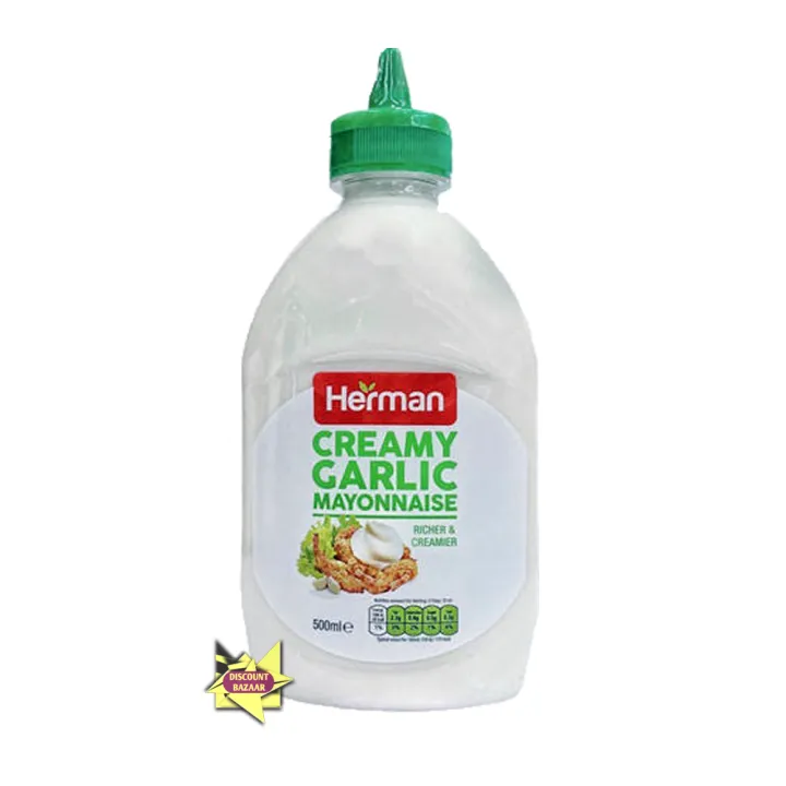 Herman Creamy Garlic Mayonnaise 500Gm | Daraz.com.bd