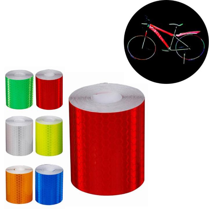 3m*5cm Fluorescent Bike Body Reflective Strips Safety Bicycle ...