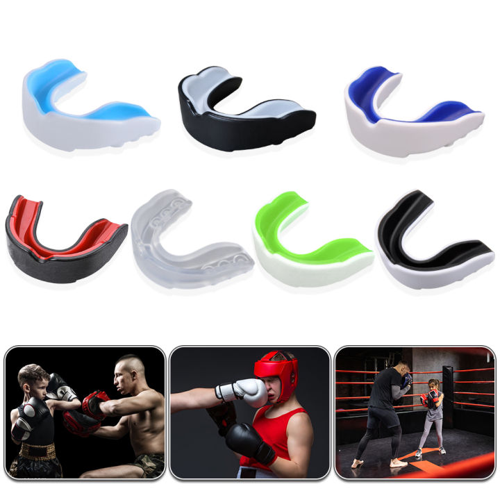 Kids Boxing Gum Shield with Storage Case Mouth Guard Double Colored ...