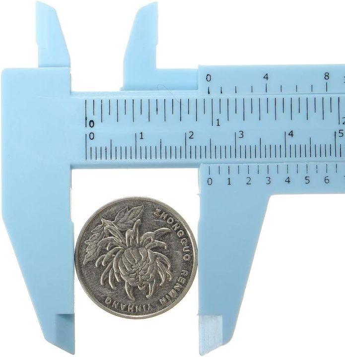 Slide Vernier Caliper Double Scale Plastic 0-150mm– Blue Color | Daraz ...