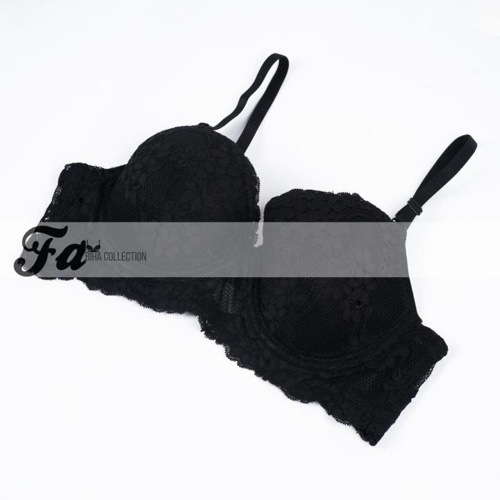 Versatile -Choice and Remark -Soft Black Net Padded Foam Bra For Women ...