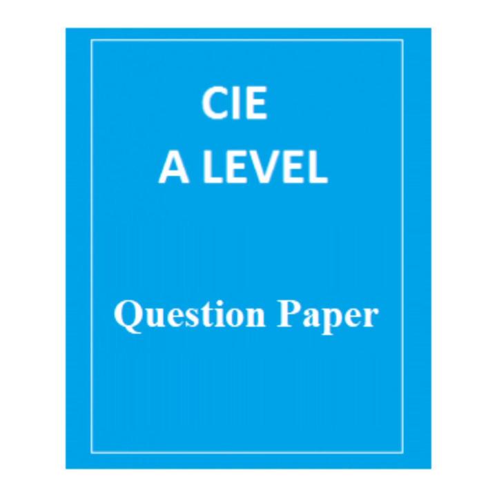 CIE A level Biology Paper 3 Question Paper | Daraz.com.bd