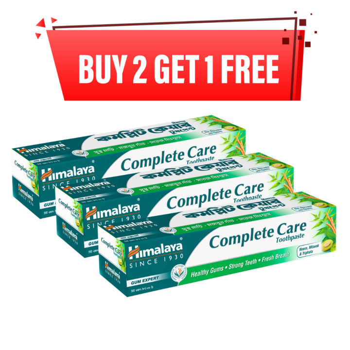 Himalaya Complete Care Toothpaste - 80gm (Buy 2 Get 1 Free) | Daraz.com.bd