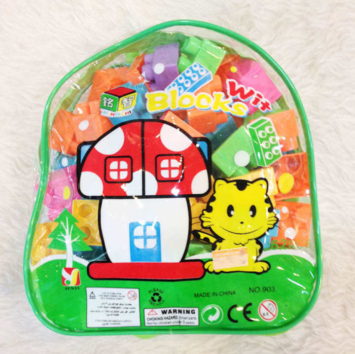 Play & Learn Building Blocks LEGO Set ( bag size big) 58 pcs | Daraz.com.bd