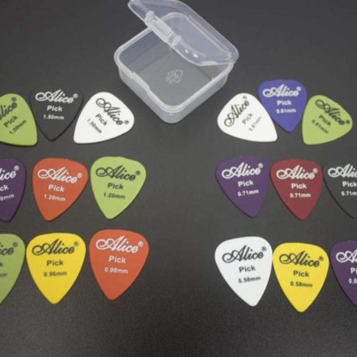 Alice Smooth ABS Guitar Picks Plectrum 10 picks with Box | Daraz.com.bd