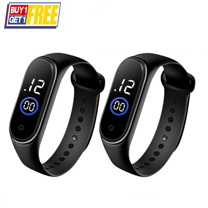1 buy 1, squares LED Digital Sports Watch and Ring Touch Watch, Combo ...