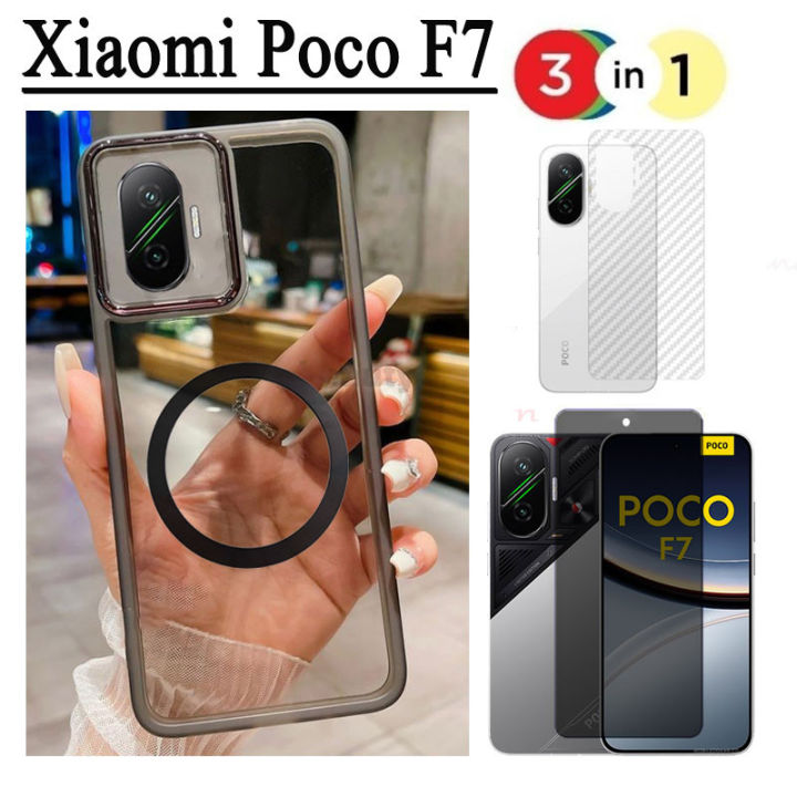 Poco F7 4in1 Case Magnetic Sticker Shockproof Phone Case for Xiaomi ...