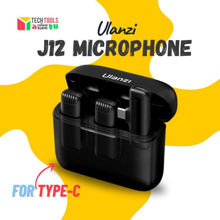 Ulanzi J12 Dual Wireless Microphone With Charging Case For Type-C ...