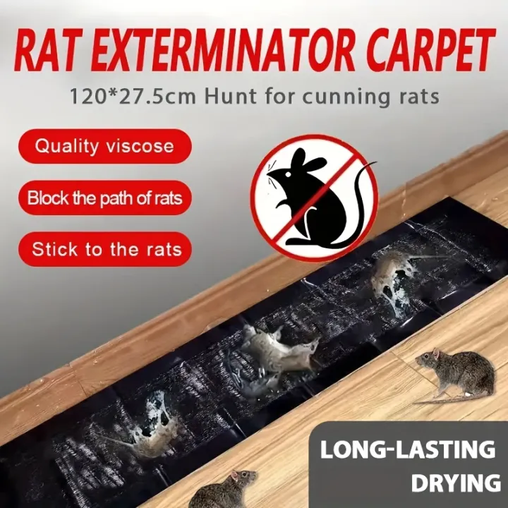 Rat Sticky Traps 6X Extra Large, Black Mouse Glue Trap Sticky Trap for ...