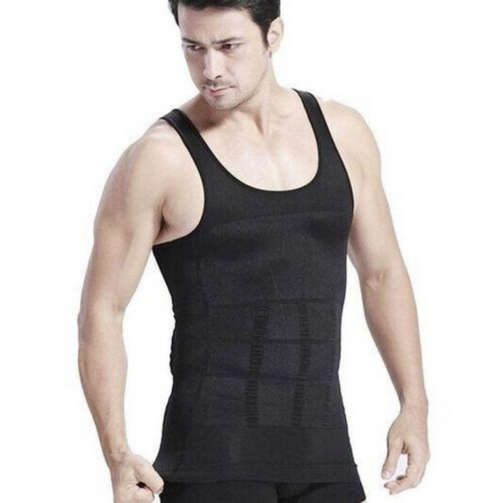 Slim and Lift Slimming Vest For Men - Black | Daraz.com.bd
