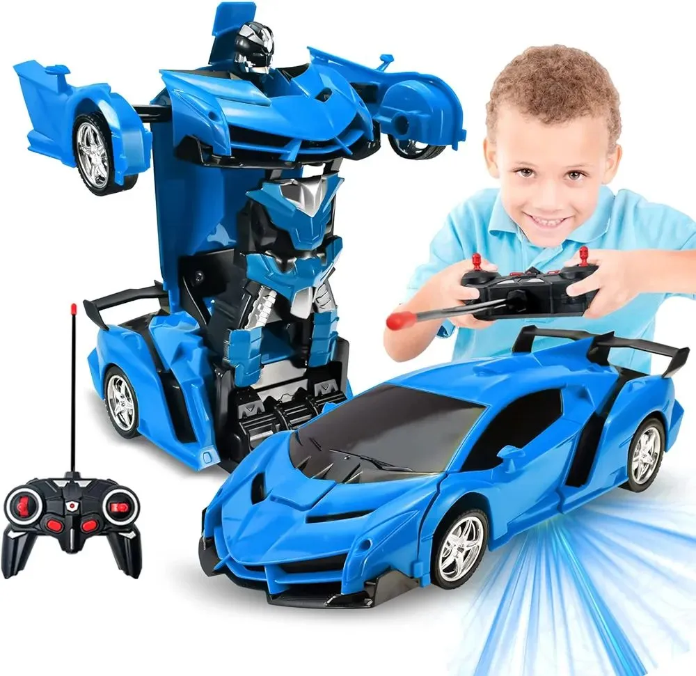Electric RC Car Transformation Robot - Kids Boys Girls Toy Outdoor ...