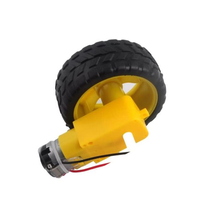 DC Gear Motor + Robot Car Wheel | Daraz.com.bd