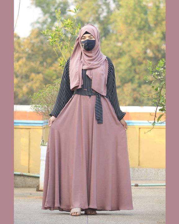 Step Gown borka 3 Part Ready (Borka + Hijab + Nikab) abaya ( Desine 4 ...
