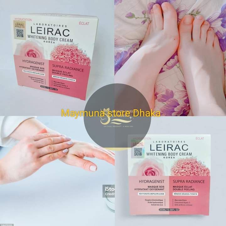 LEIRAC Whitening Body Cream 𝐍𝐄𝐓 𝐖𝐄𝐈𝐆𝐇𝐓 - 300 𝐌𝐋 | Daraz.com.bd