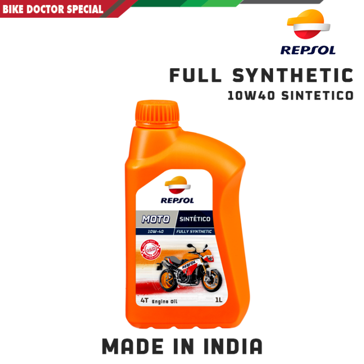 REPSOL MOTO SINTETICO 4T 10W40 FULL SYNTHETIC 1L 4T ENGINE OIL (Made in ...