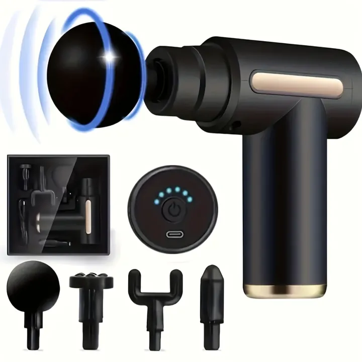 Mini Massage Gun Percussion Muscle Massager Gun Electric Body Massager ...