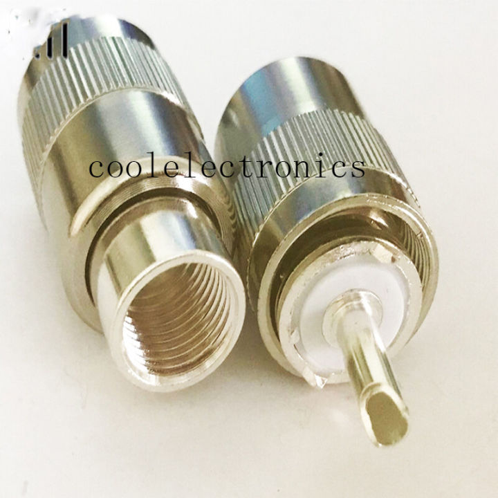 【Worth-Buy】 2pcs UHF PL259 Male Plug Solder Adapter Connector for RG8 ...